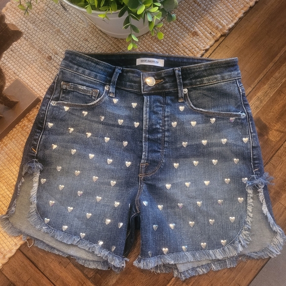 Good American | Shorts | Good American Studded Shorts | Poshmark